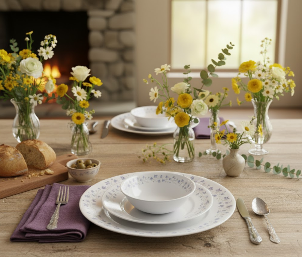 סט צלחות Lilac Blush לשישה סועדים תוצרת Corelle® (18 חלקים) - Perfect ...